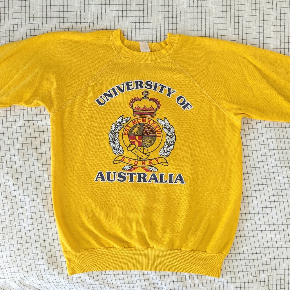 70s - 80s University Of Australia Sydney Vintage Crew… - Gem